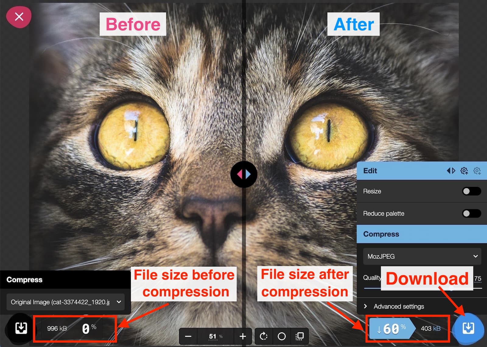 Squoosh: Compress and Resize Images to Improve Website Speed | Webspe